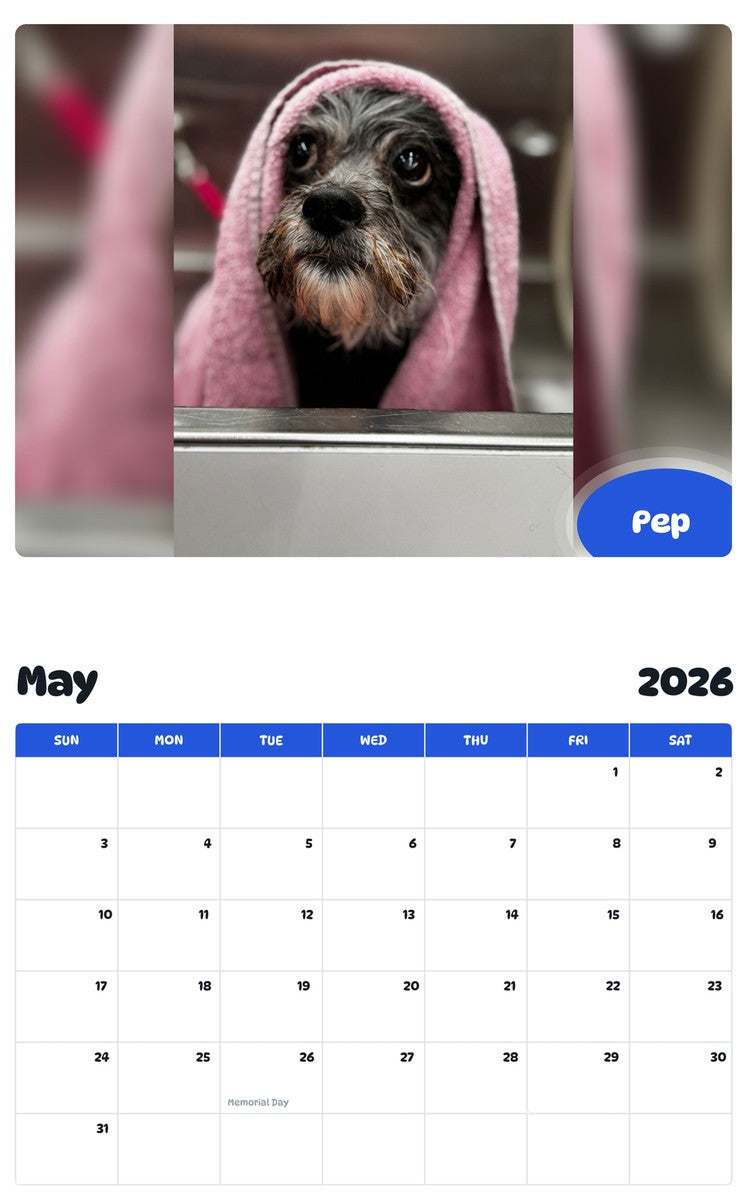 2026 - 2027 Pep - Pawidols Pet Calendar